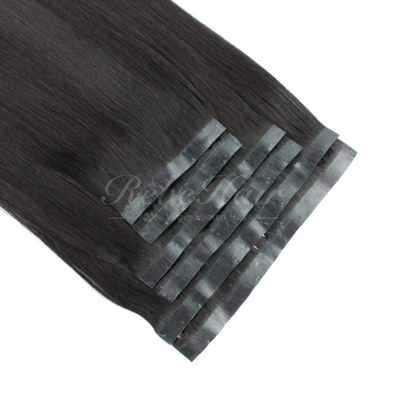 Wholesale Double Drawn Seamless PU Clip in Hair Extensions - RebeHair ...