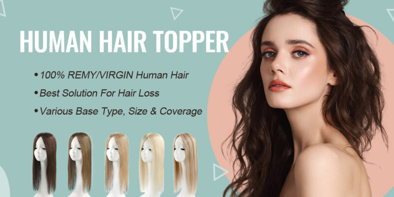 Human Hair Topper - RebeHair Extension Factory